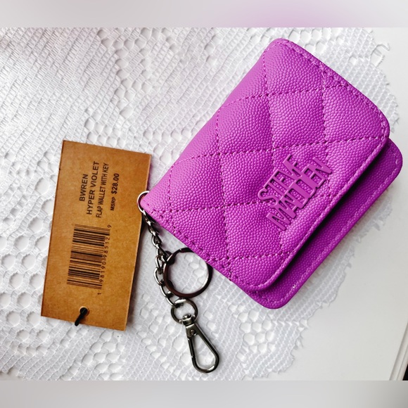 Steve Madden | Bags | Nwt Steve Madden Hyper Violet Flap Wallet With ...